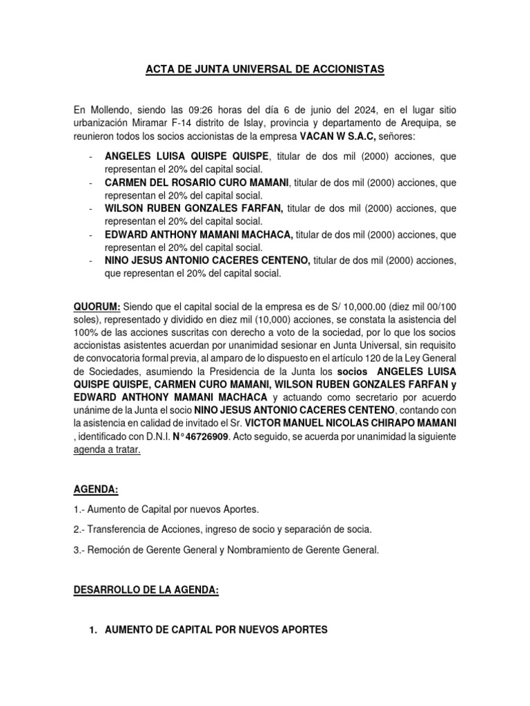ACTA[1] | PDF | Gobierno