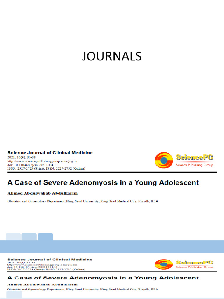 AUB in The Young Journals | PDF | Menstrual Cycle | Uterus