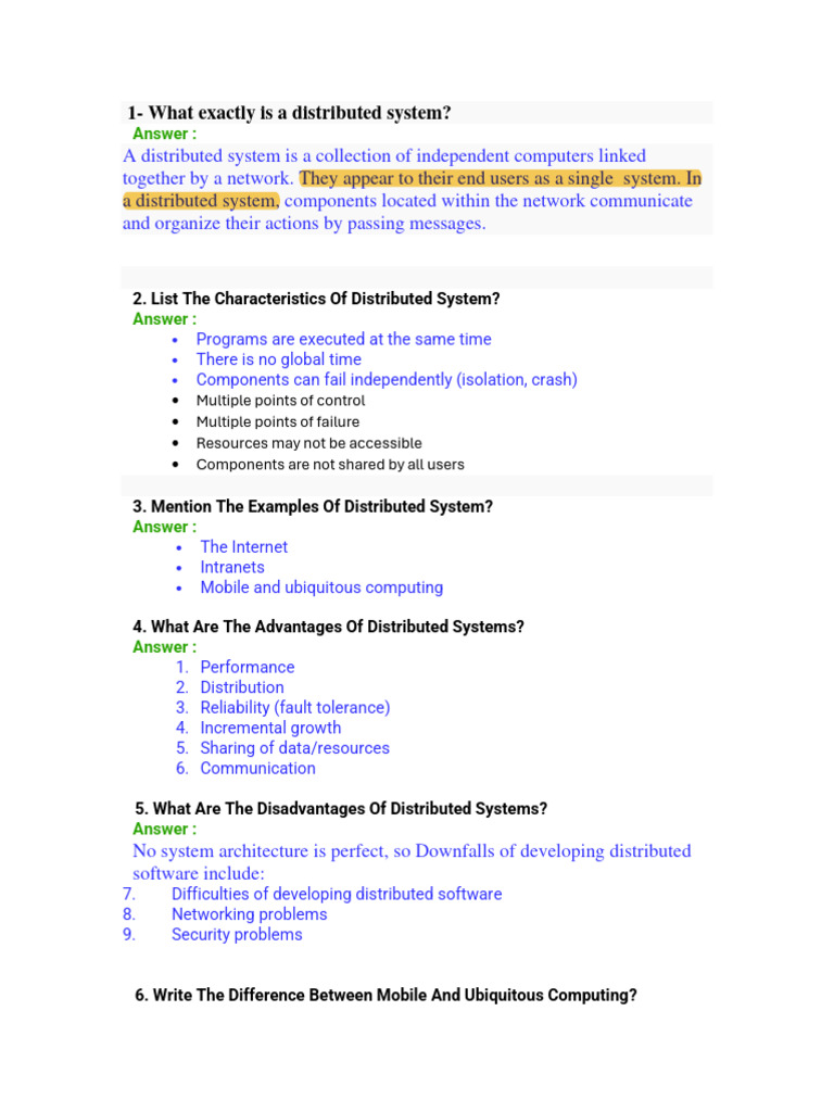 Last One | PDF | Distributed Computing | Computer Network