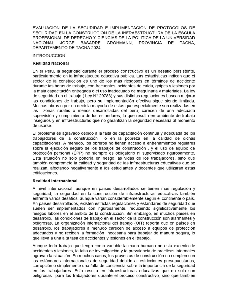 EVALUACION DE LA SEGURIDAD E IMPLIMENTACION DE PROTOCOLOS DE SEGURIDAD ... EVALUACION DE LA SEGURIDAD E IMPLIMENTACION DE PROTOCOLOS DE SEGURIDAD ...