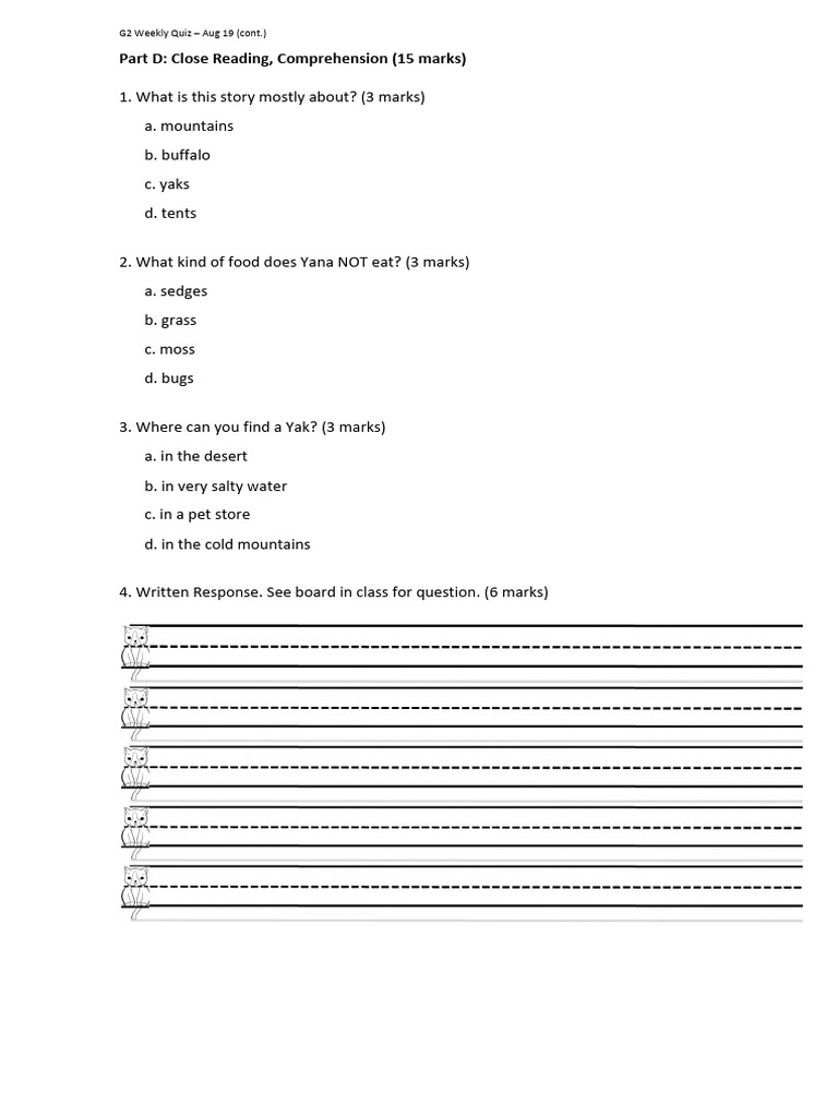 G2T102 Weekly Quiz RDG Comp | PDF | Psycholinguistics | Learning