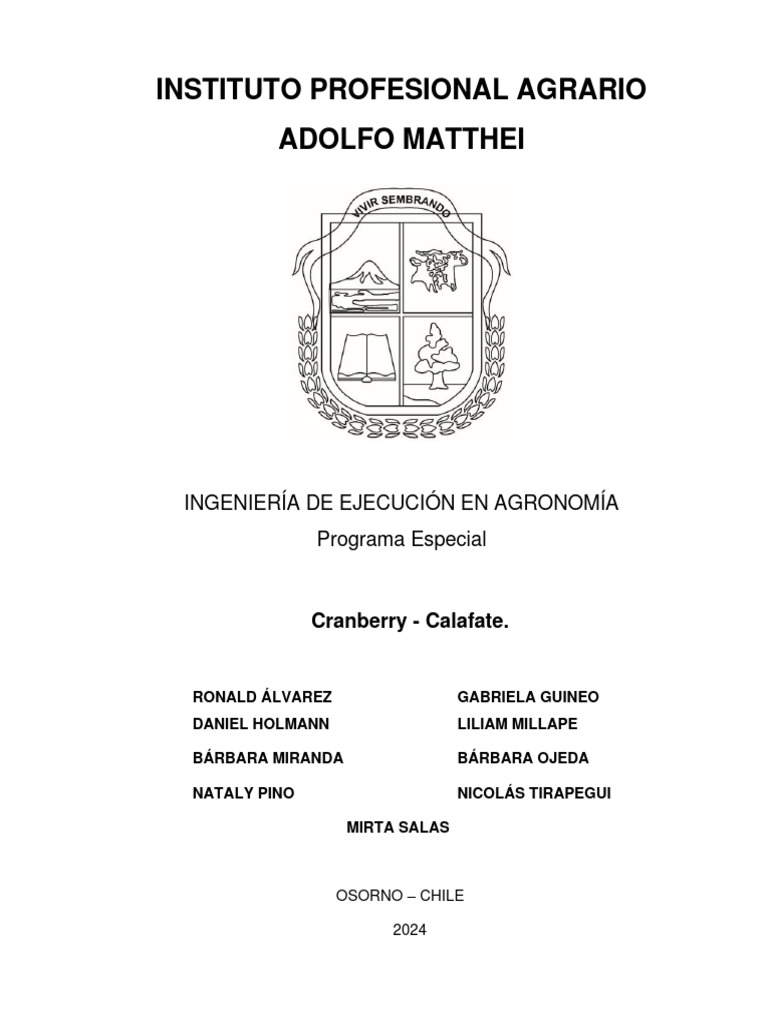 Calafate - Cranberry | PDF | Cosecha | Agricultura