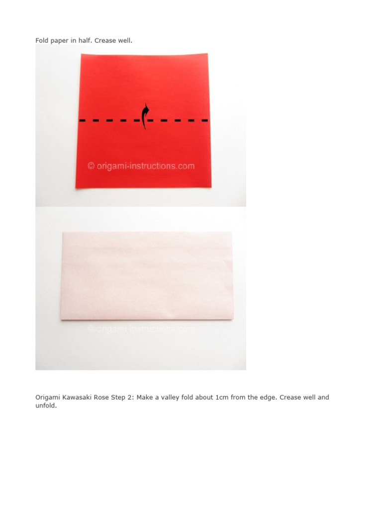 Fold paper in half | PDF | Origami | Paper Art