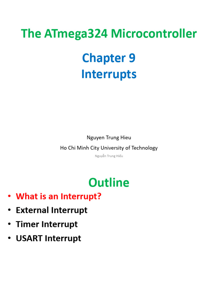 ATmega Chap9 Interrupt | PDF | Integrated Circuit | Office Equipment