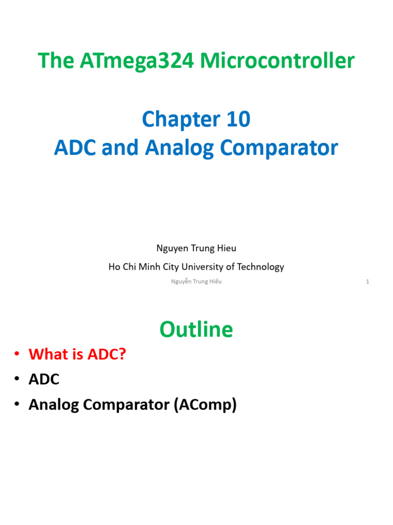 ATmega Chap10 ADC AComp | Download Free PDF | Analog To Digital ...