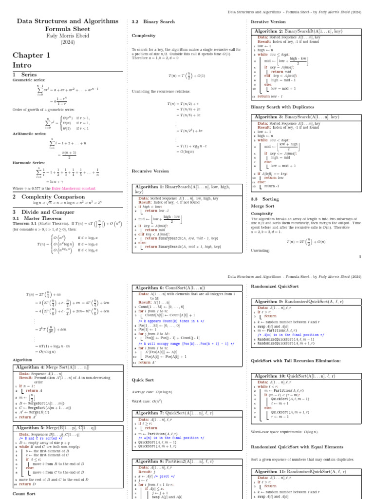 fady-ebeid_data-structures-and-algorithms | PDF | Computer Programming | Mathematics