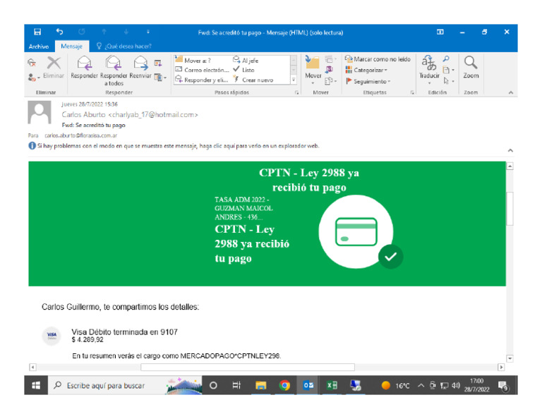 Pago Tasa Tramite | PDF