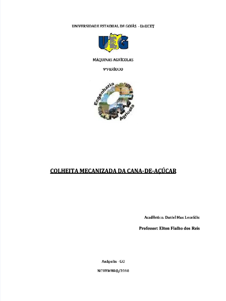 PDF Colheita Mecanizada e Manual Da Cana de Aucar Daniel Max - Compress ...