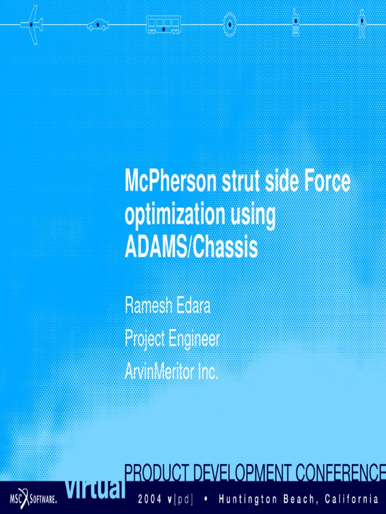 McPherson Strut Side Force Optimization Using | PDF | Automotive ...