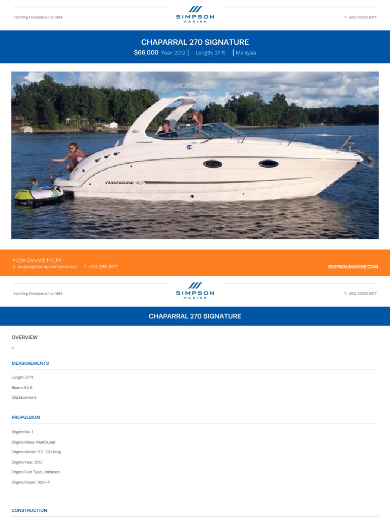 Chaparral-270 Signature | PDF