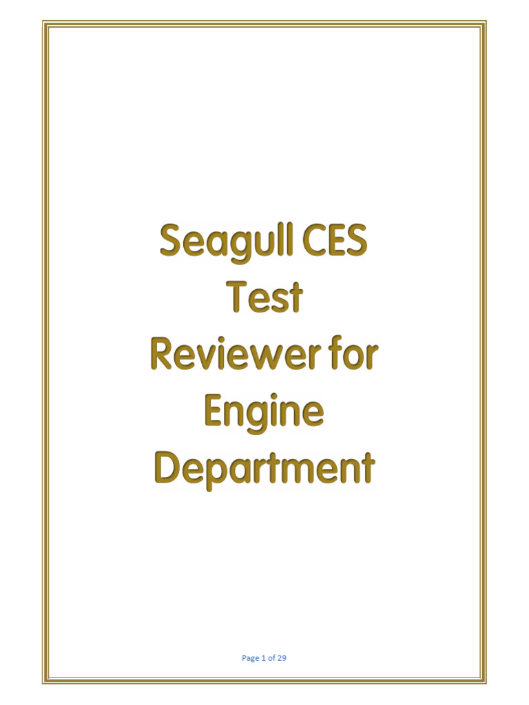 CES Test Engine Department | PDF | Oil Tanker | Pump