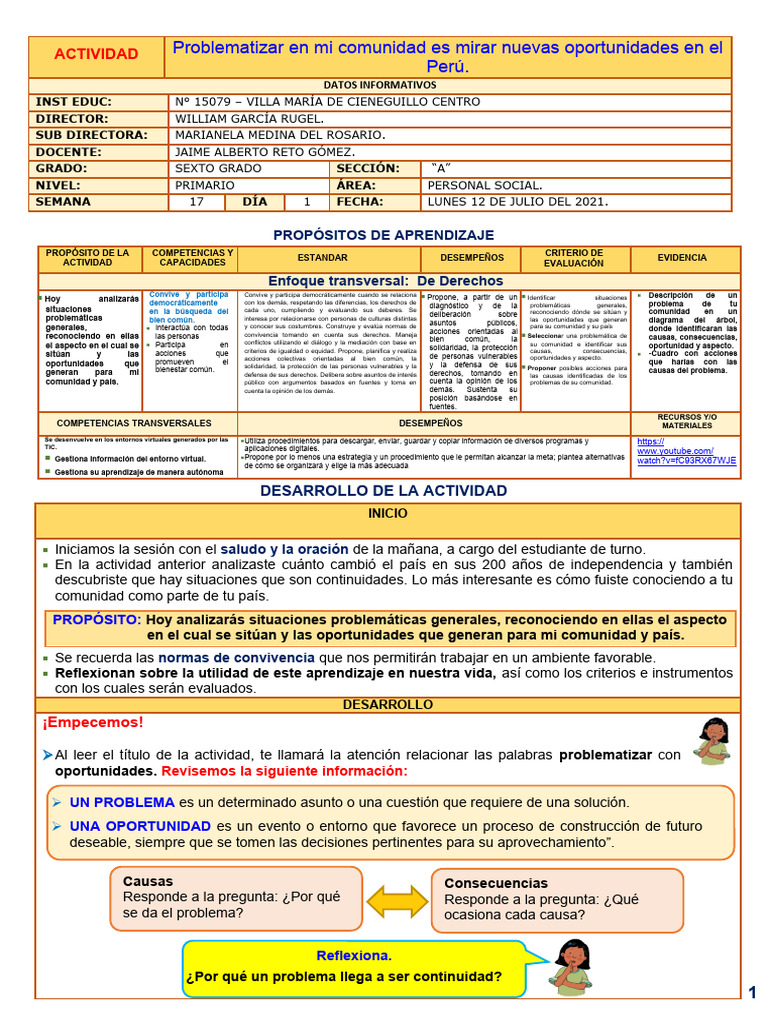 1.problemas en Mi Comunidad | PDF | Residuos