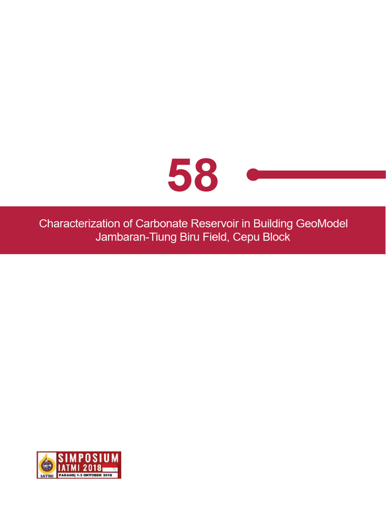IATMI 18-058 Characterization of Carbonate Reservoir in Building ...