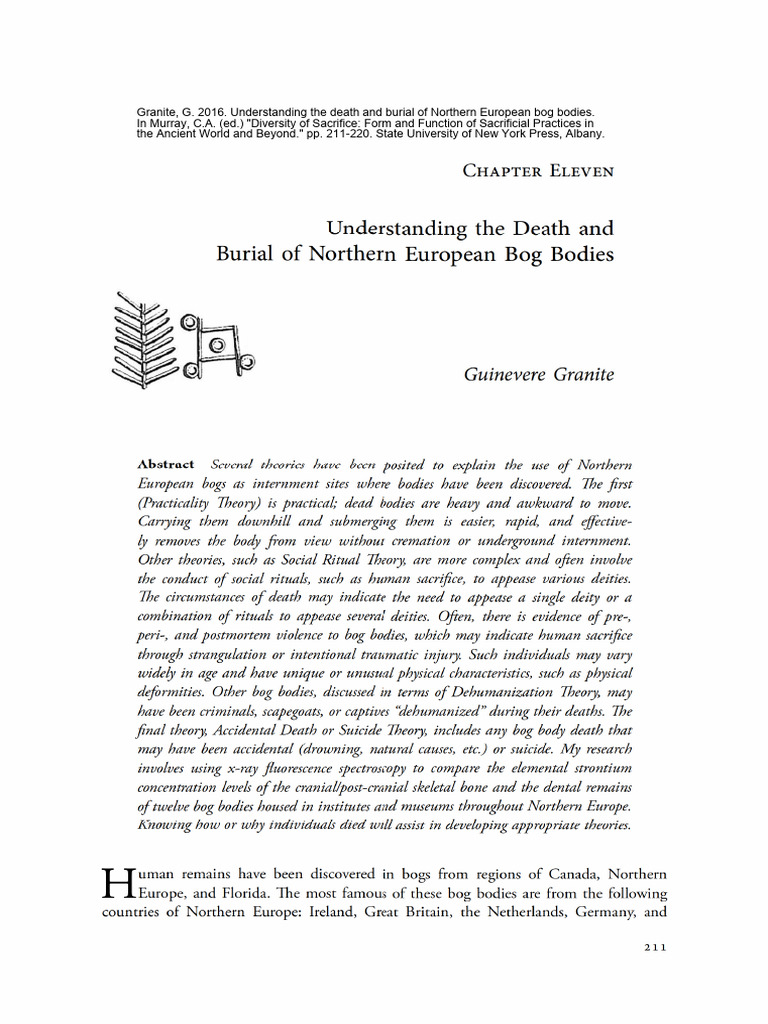 Granite 2016 Understanding The Death and Burial of Northern European ...