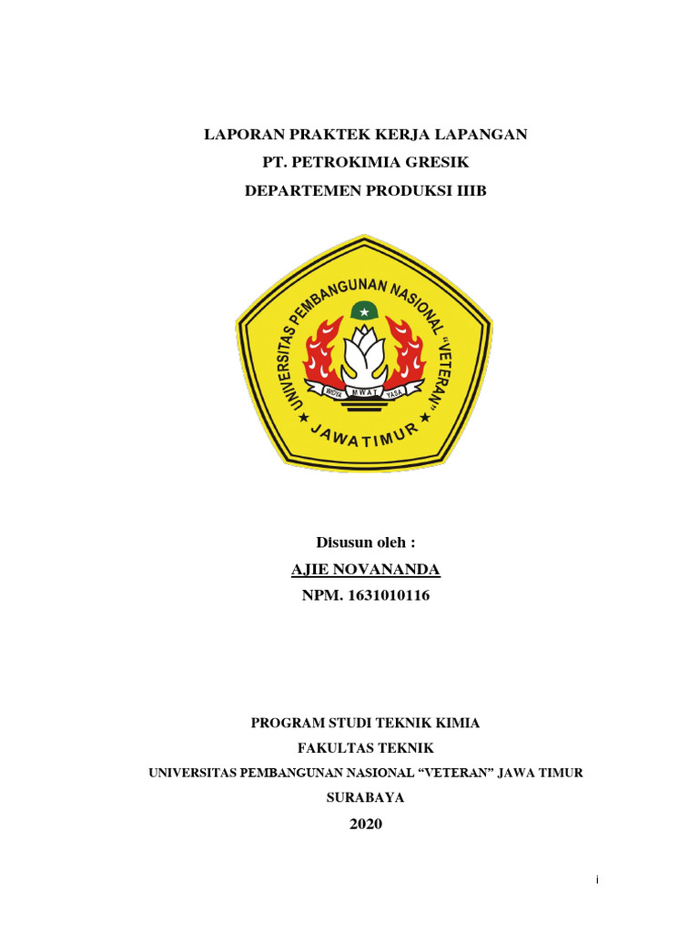 Laporan PKL Petrokimia Gresik Pa Plant Departemen Produksi Iii B - Ajie ...