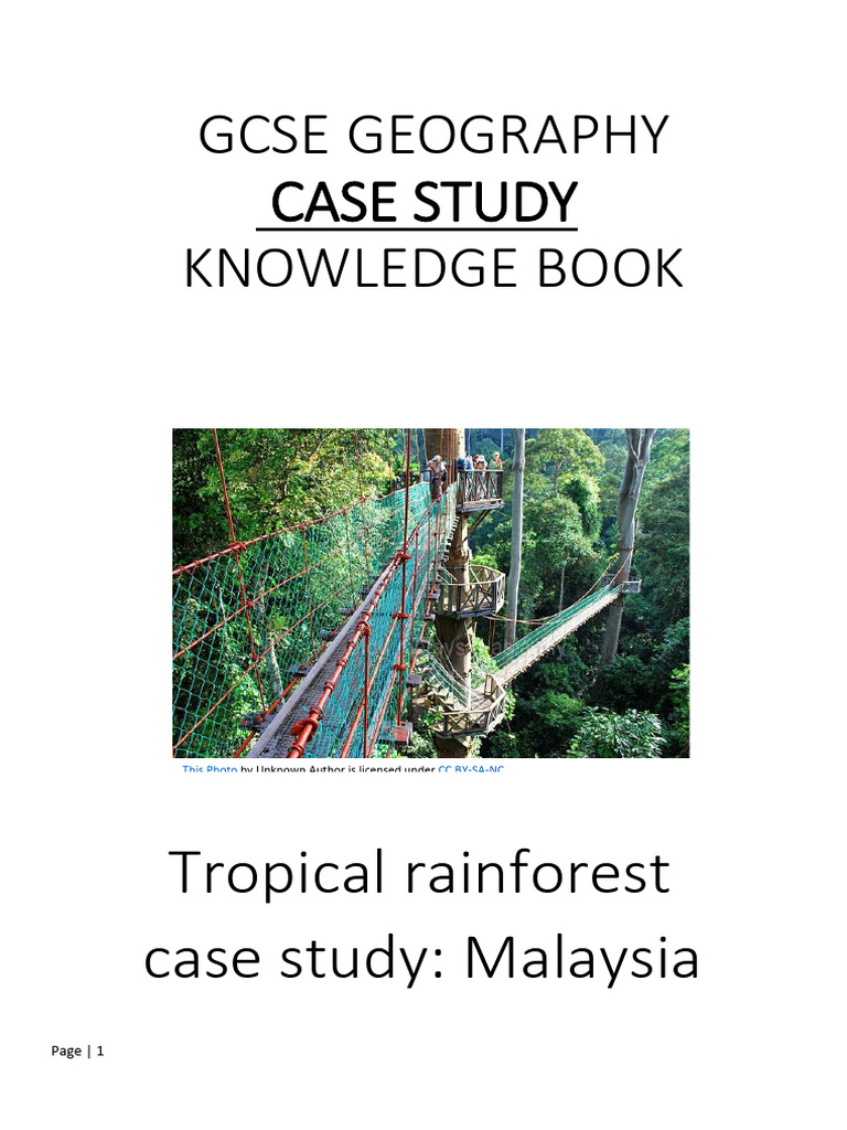 Malaysia Tropical Rainforest Case Study | PDF | Deforestation | Logging