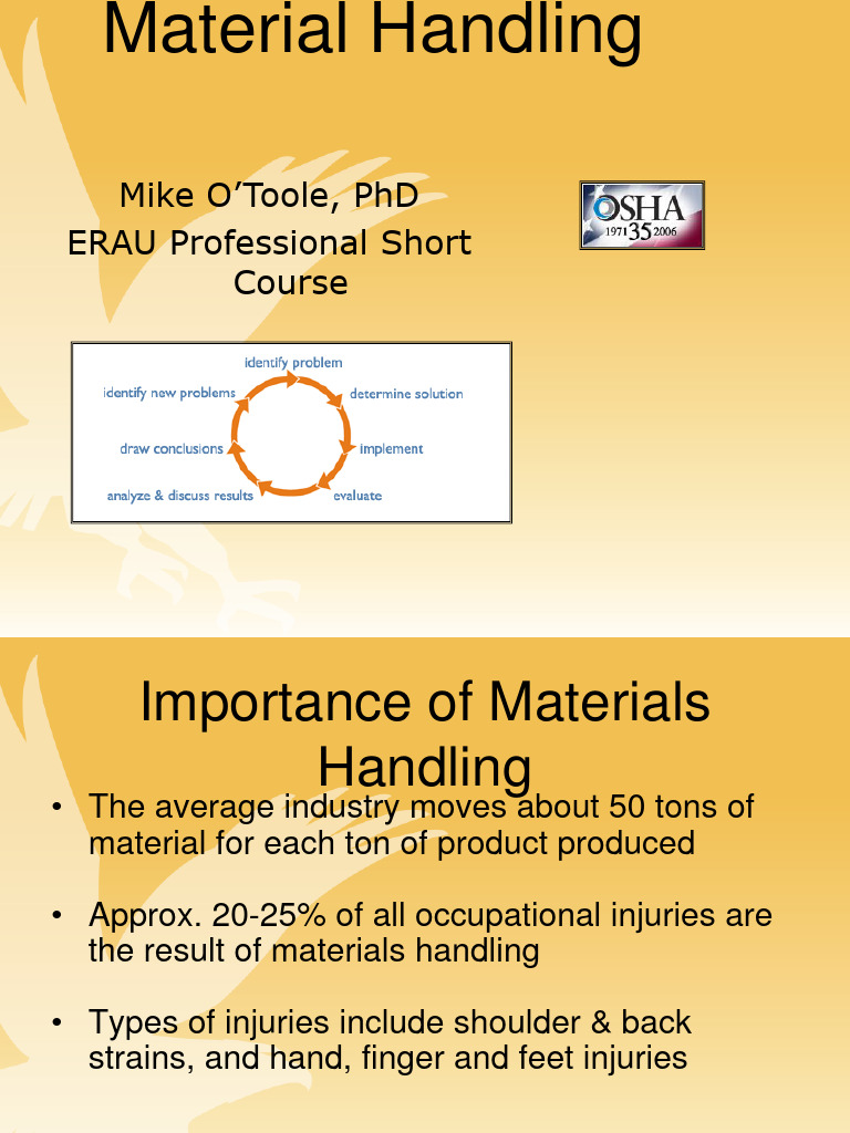 Unit 19 - Materials Handling | PDF | Manufactured Goods | Engineering