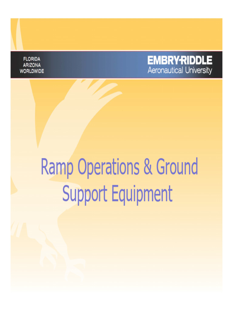 Unit 6 - Ramp Operations and Ground Support Equipment | PDF | Aviation ...