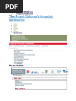 Bronchiolitis Starship Guideline | PDF | Pneumonia | Hypoxia (Medical)