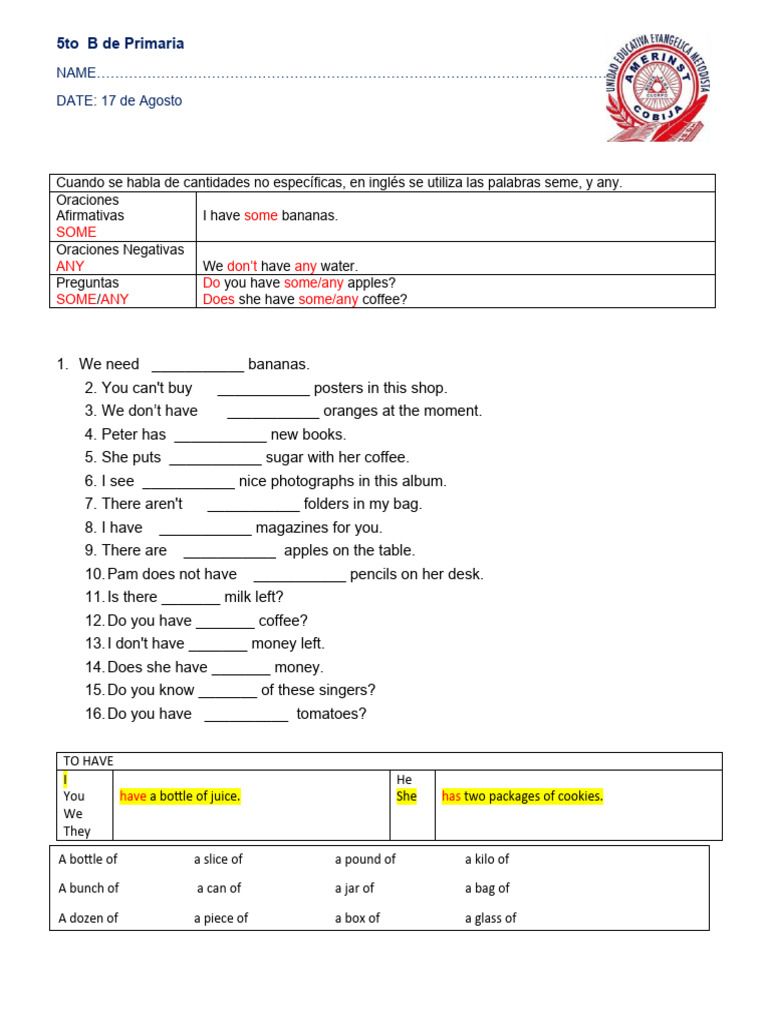 5to B de Primaria 2do Parcial | PDF