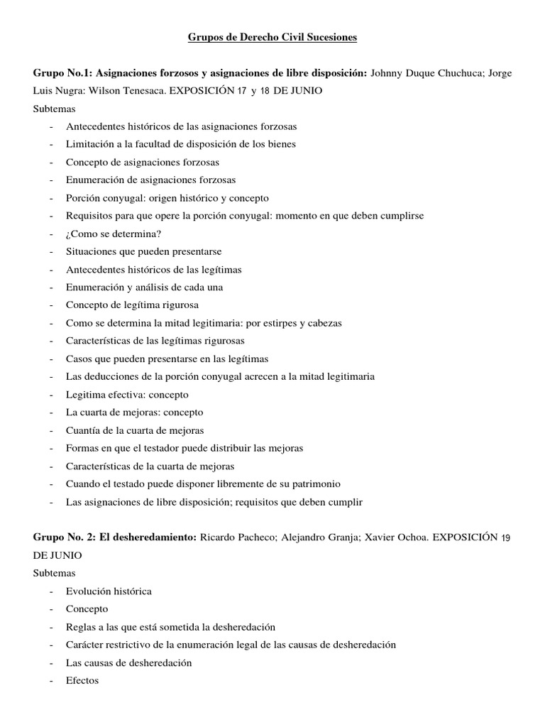 Grupales Civil 7C-1 | PDF | Albacea | Herencia