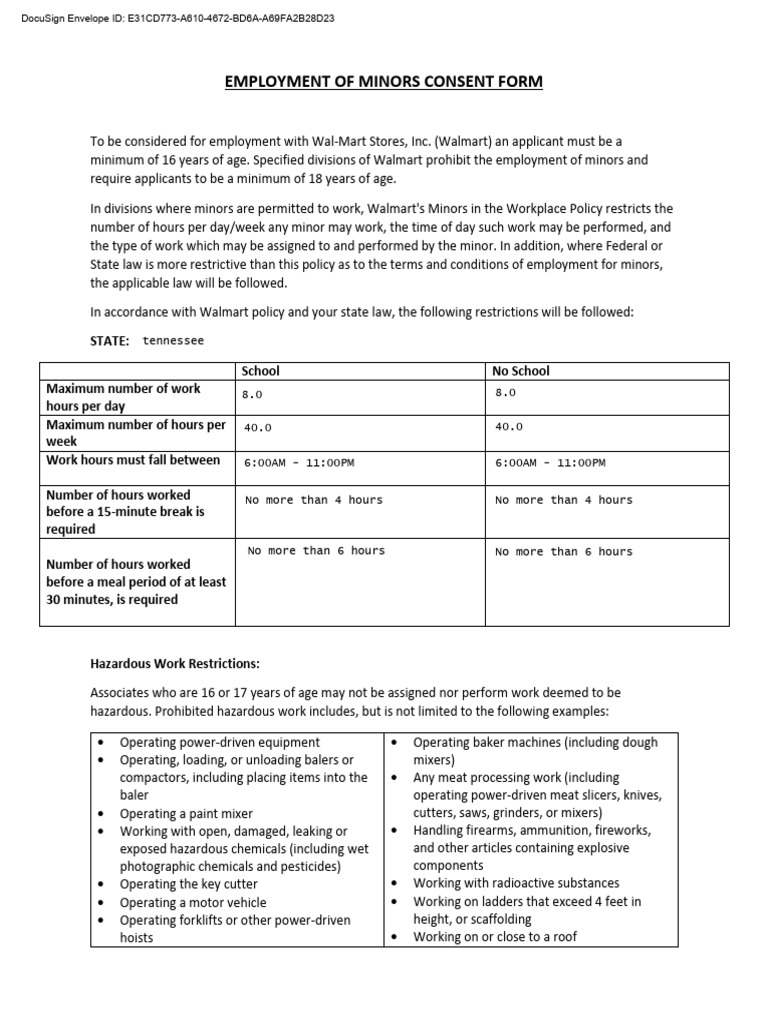 Please_review_assignees_of_Consent_Form_and_I | PDF | Walmart