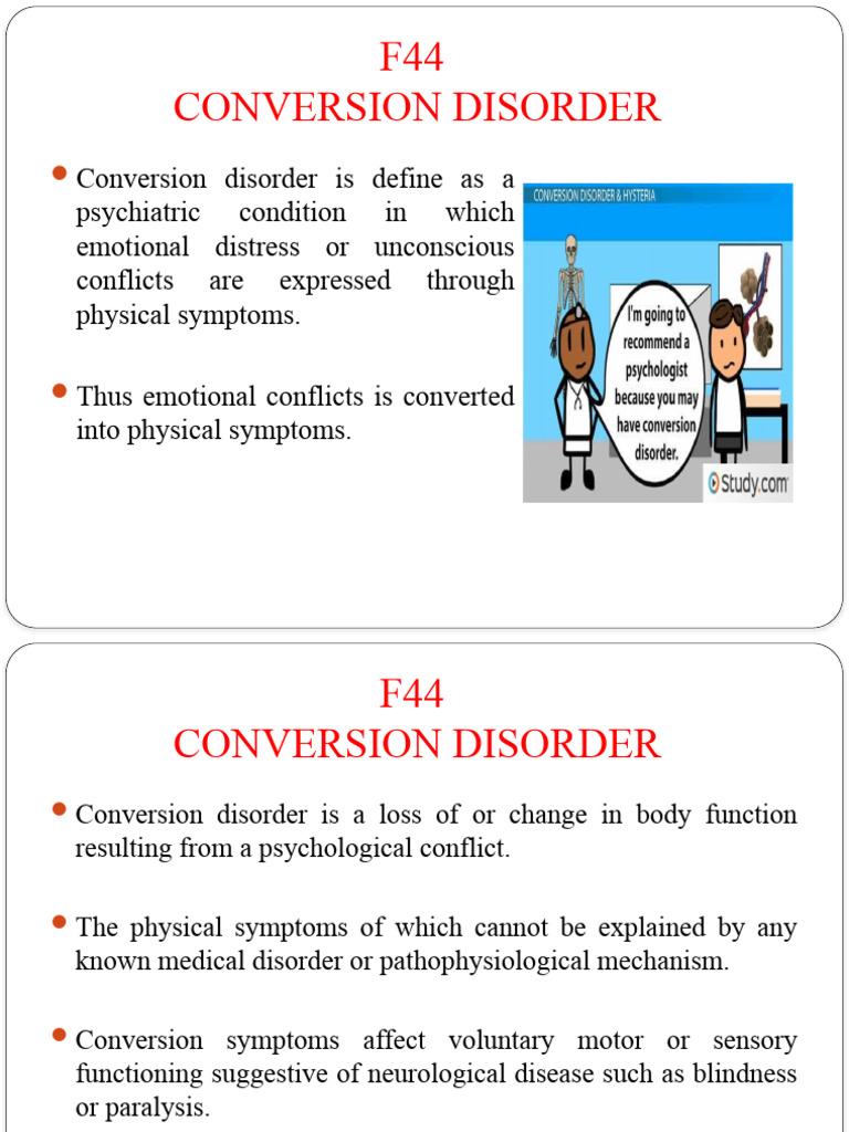 Understanding Conversion Disorder Symptoms | PDF | Dissociation ...