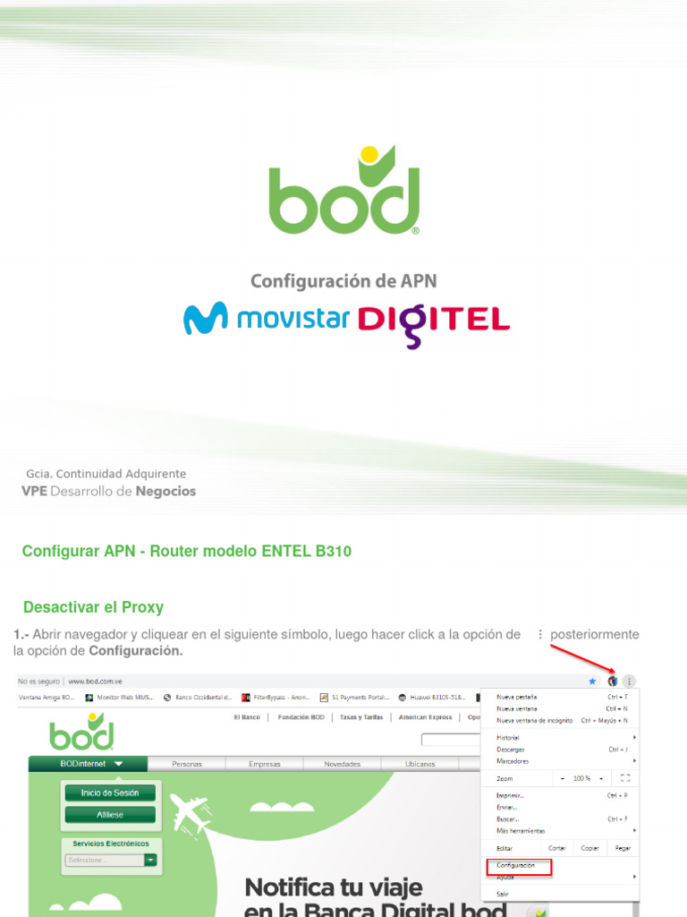 Configuración de Routers ENTEL y MAXIS | PDF | Servidor proxy | Enrutador (Computación)