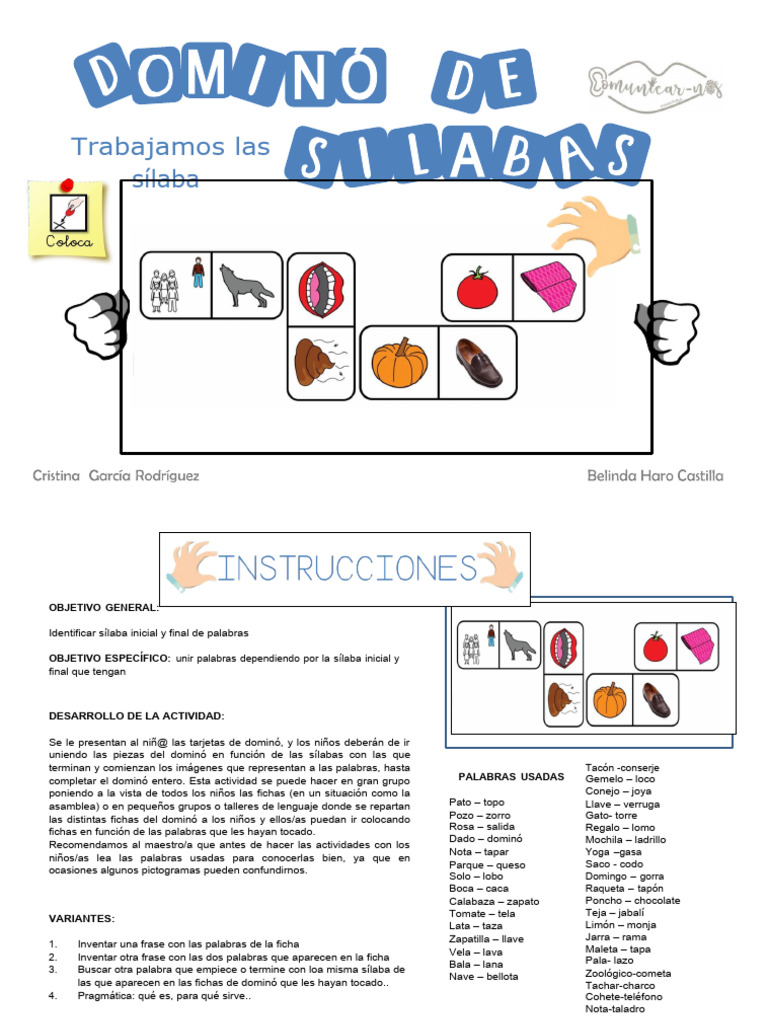 Domino Silabico | PDF