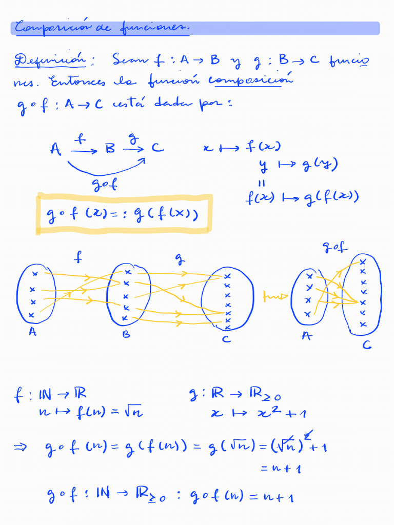 Composición de Funciones - Función Inversa - 240502 - 150000 | PDF