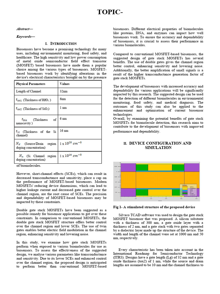 Research Paper 2 | Download Free PDF | Mosfet | Field Effect Transistor