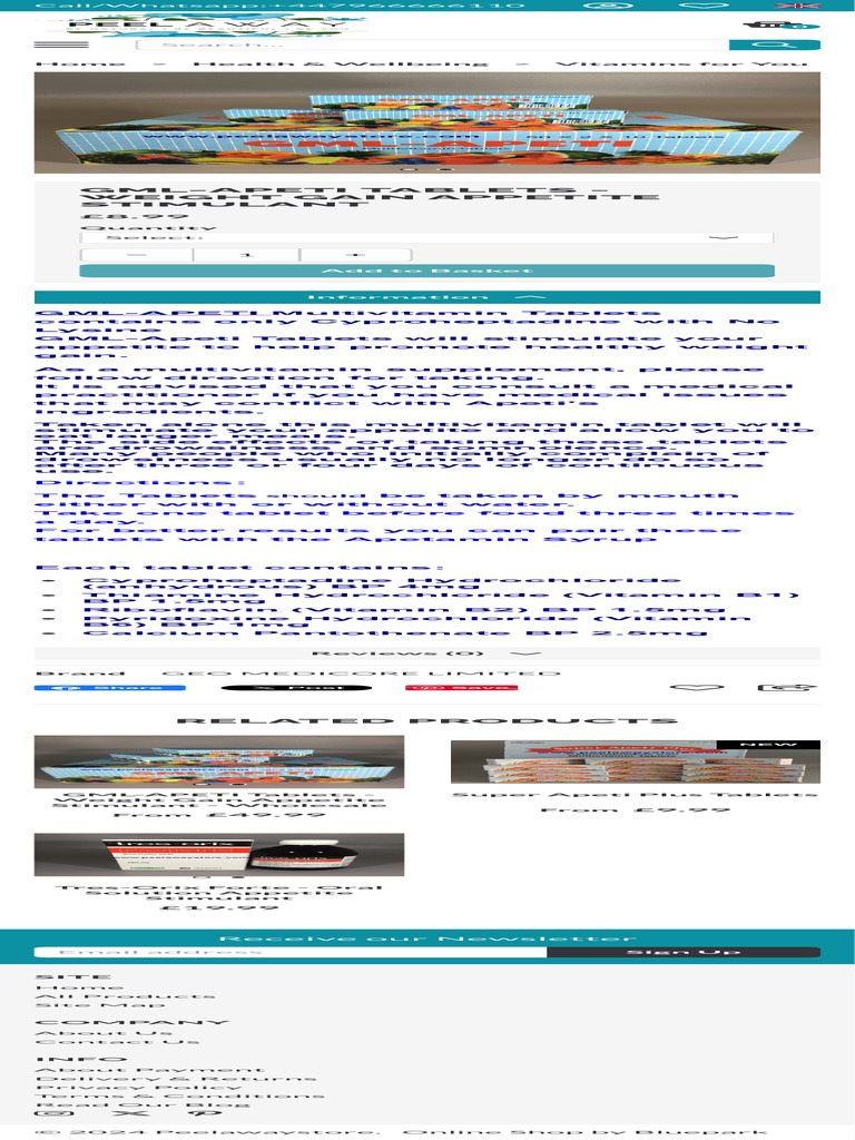 GML-APETI Tablets - Weight Gain Appetite Stimulant | PDF