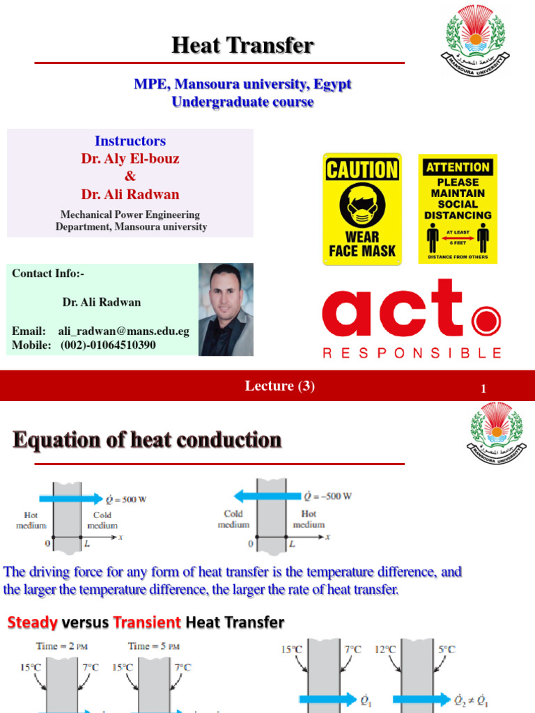 Lecture 3 Heat Transfer Download Free Pdf Heat Heat Transfer