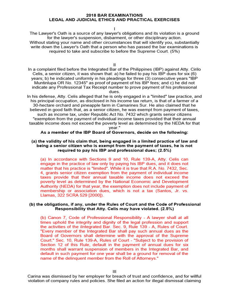 2018 Legal & Judicial Ethics | PDF | Attorney's Fee | Lawyer