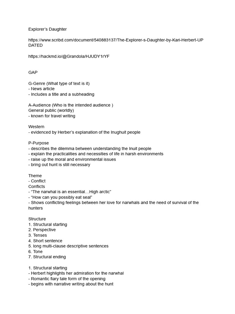 Explorer's Daughter | PDF | Inuit