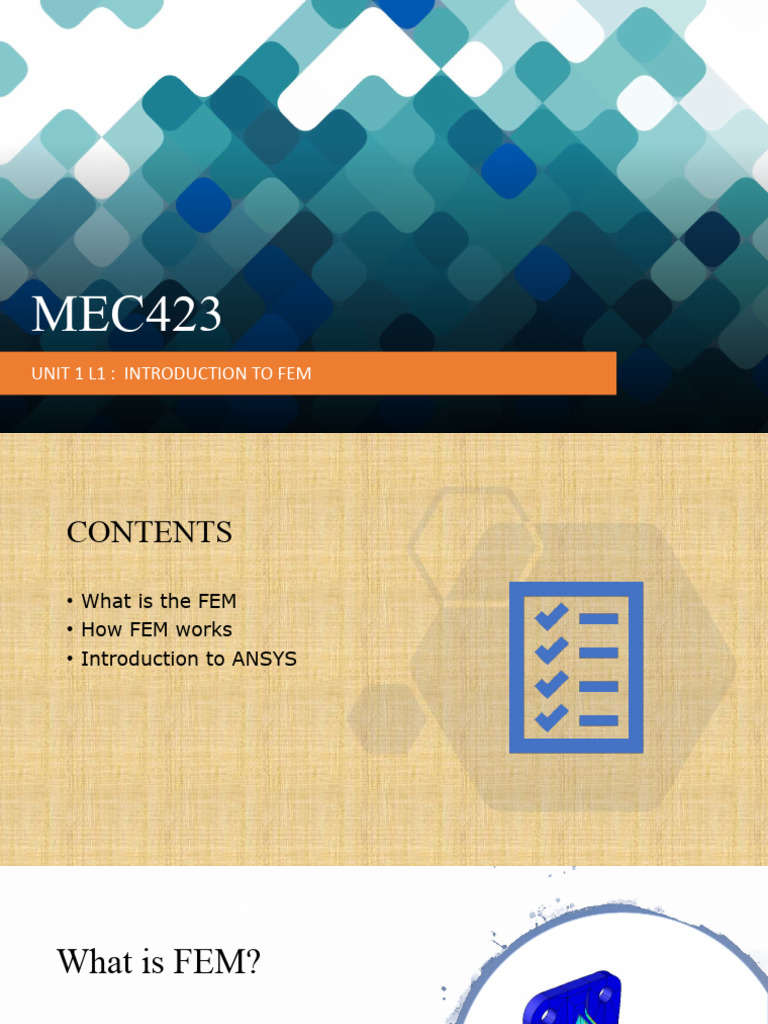 unit1completed (3) | Download Free PDF | Finite Element Method | Linear Elasticity