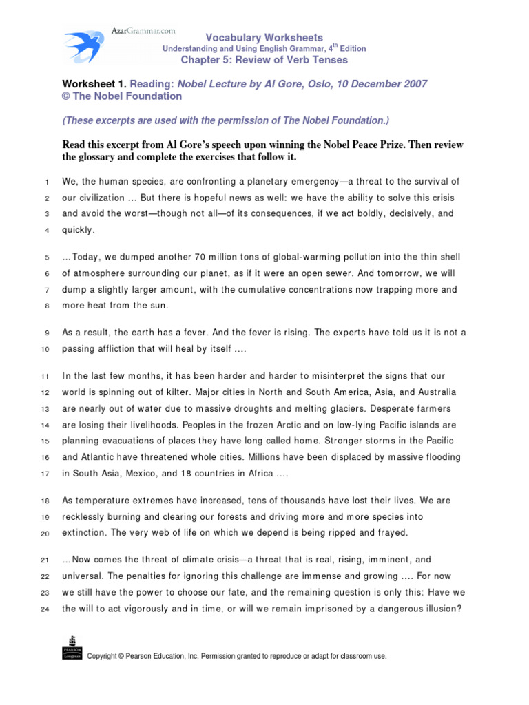 Chapter 5-Adverb Clauses of Time and Review of Verb Tenses | PDF ...