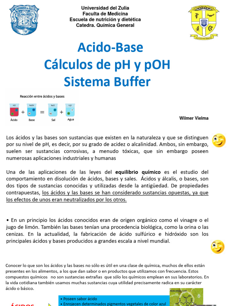 Acido Base PH, Buffer. 2023 | Descargar gratis PDF | Ácido | Ph