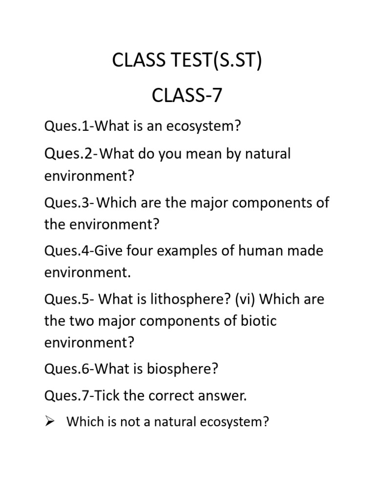 7 Class SST | PDF | Science & Mathematics