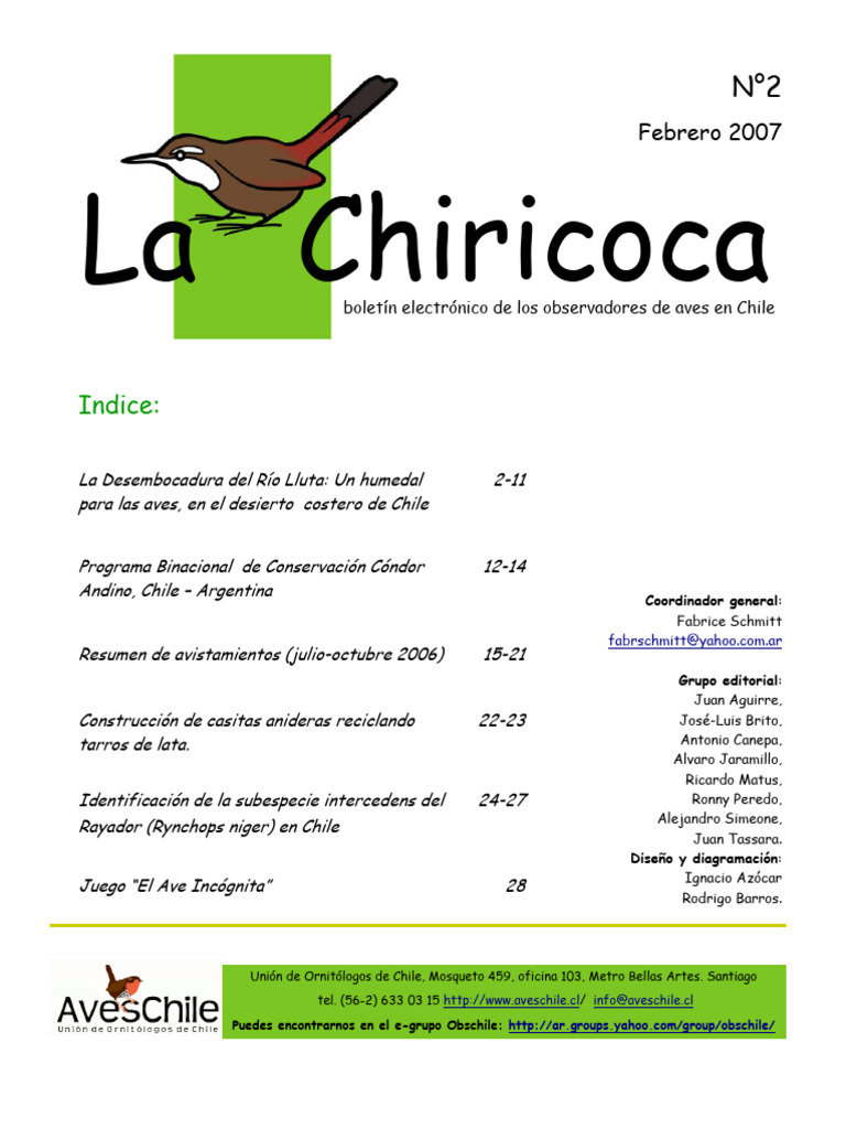 La Chiricoca 2 Part 1 | PDF | Aves | Ornitología
