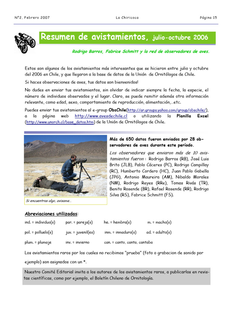 La Chiricoca 2 Part 2 | PDF | Ornitología | Aves
