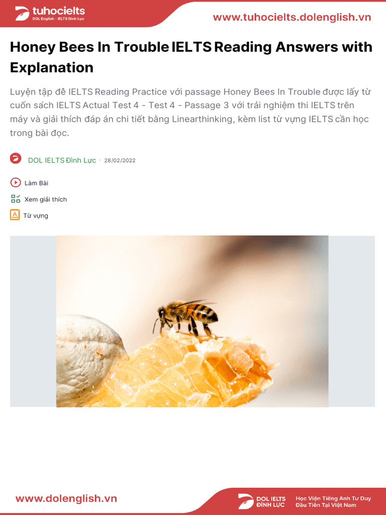 Honey Bees in Trouble | PDF | Pollination | Honey Bee