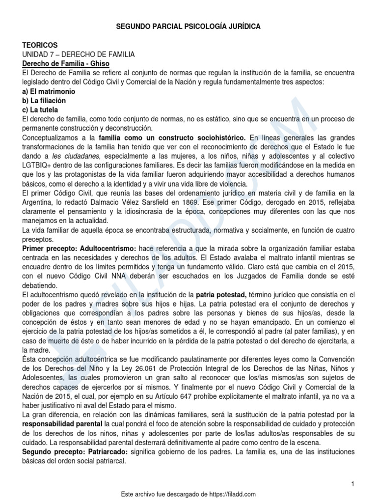 Resumen Segundo Parcial Psicologia Juridica Teoricos | PDF | La violencia contra las mujeres ...
