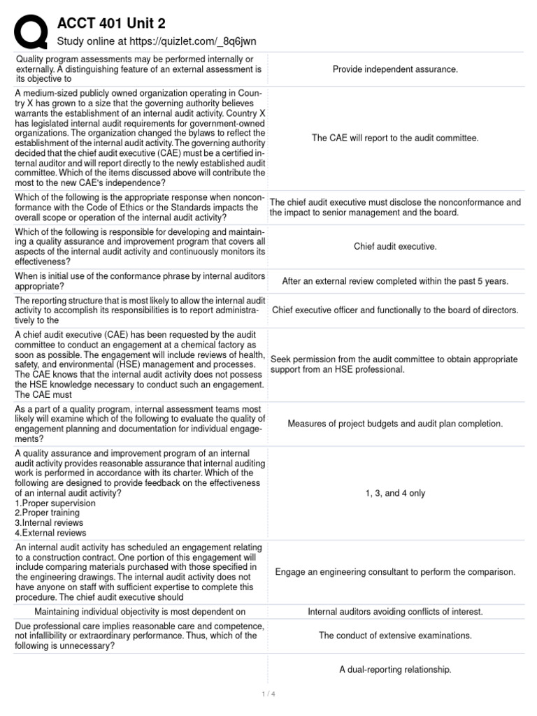 TEST BANK | PDF | Internal Audit | Audit