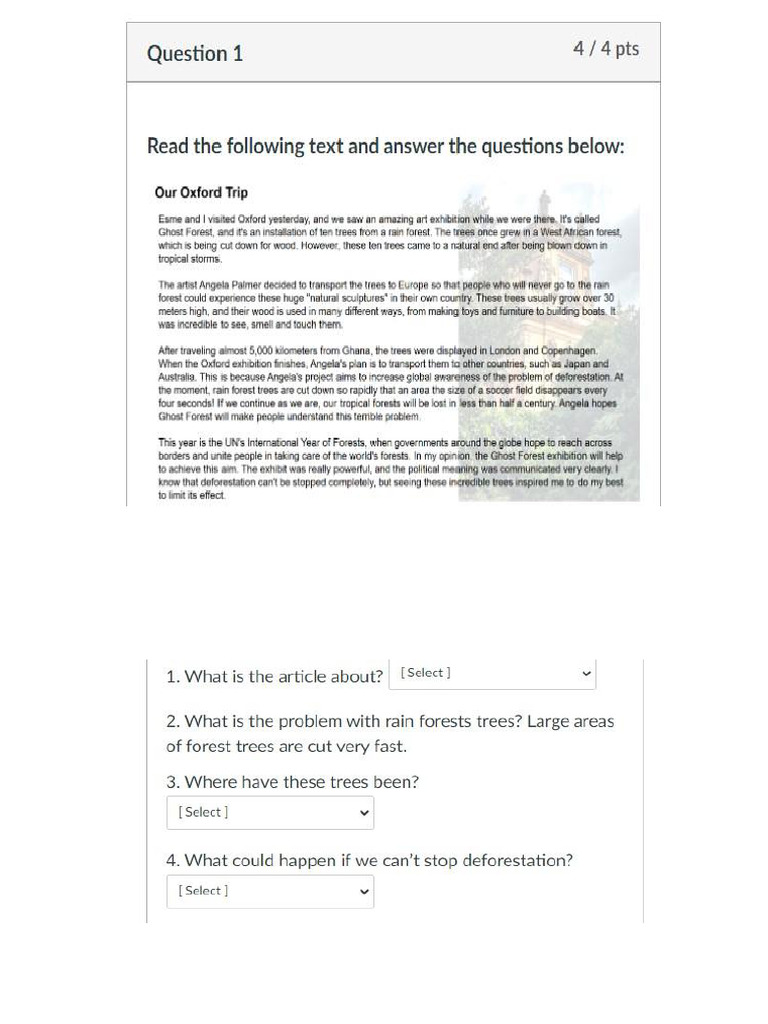 Reading Quiz Icpna I06 | PDF