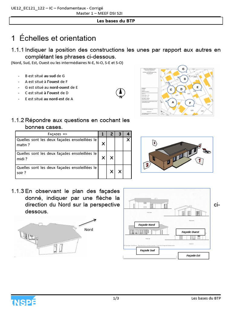Indiquer le Nord sur un plan BTP | PDF