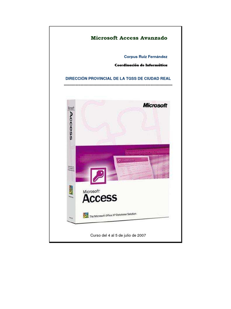 Curso Access | Descargar gratis PDF | Bases de datos | Archivo de computadora