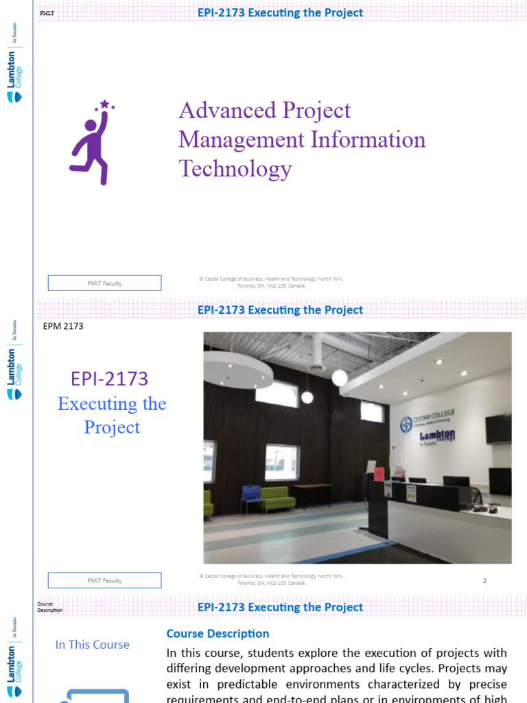 2024W EPI 2173 Class-1 Unit 1 - Relate Project Execution Processes To ...