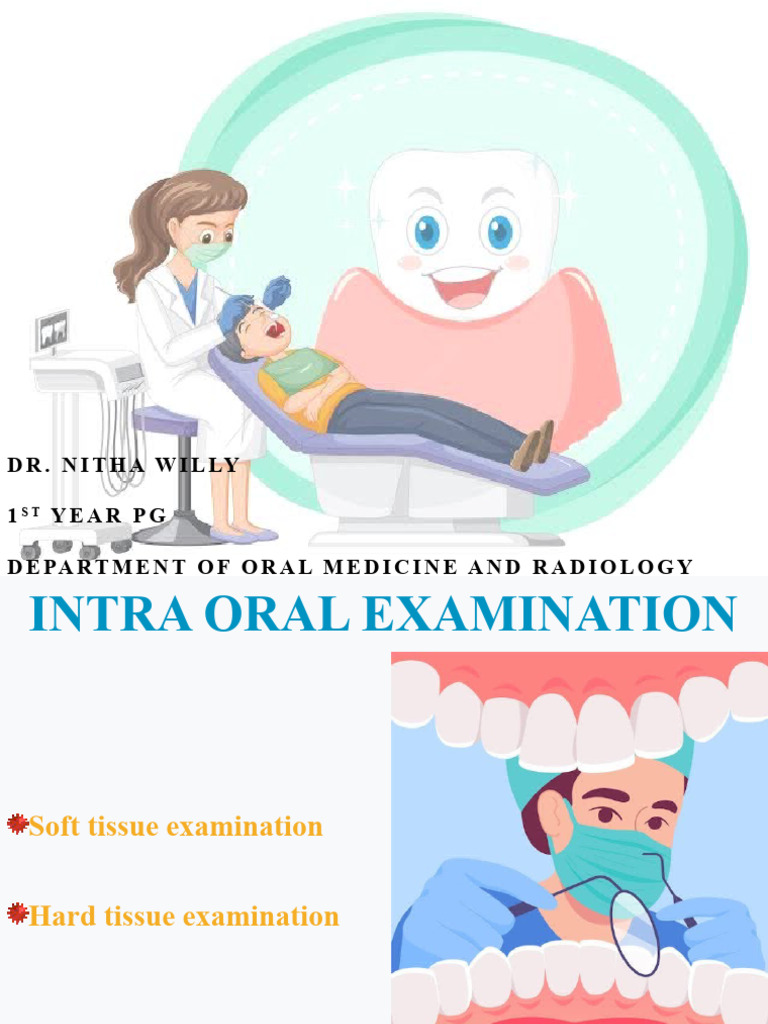 3.part 3 Case History - Intraoral Examination and Investigation | PDF ...