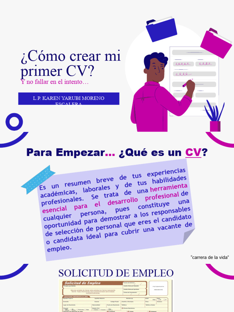 Como Crear Mi Primer Cv | PDF